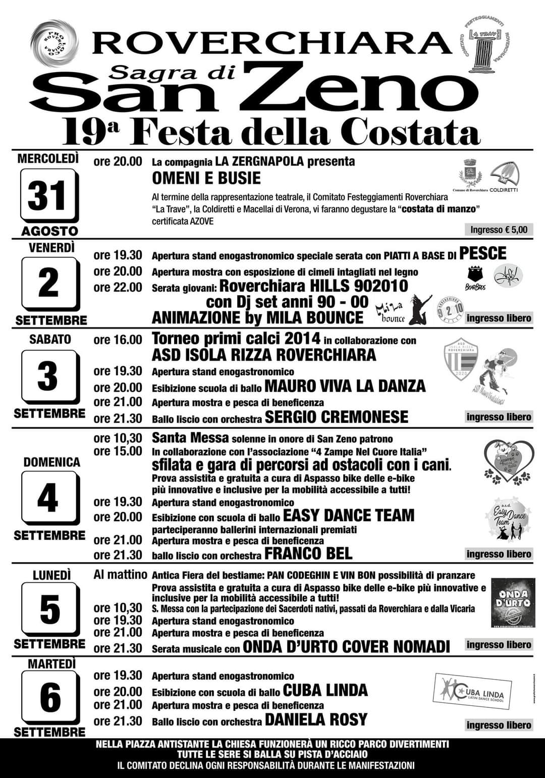 Sagra di San Zeno Festa della Costata - Balliamo Liscio